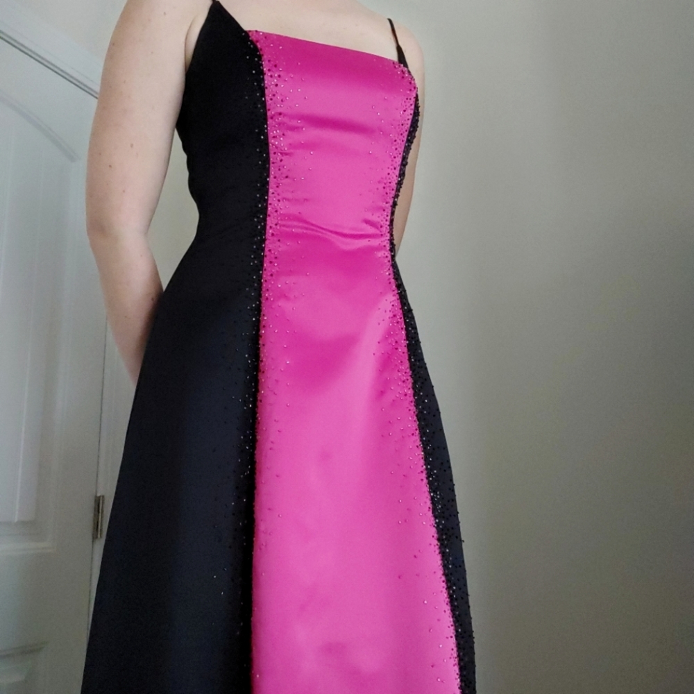 Morgan & Co Colorblock Formal Dress - Gem